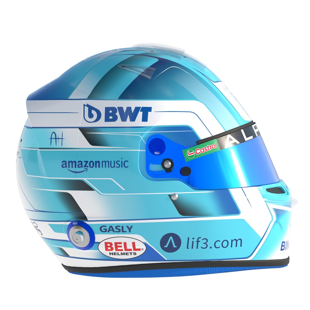F1 Alpine Team Helmets 3D Model - TurboSquid 2251966