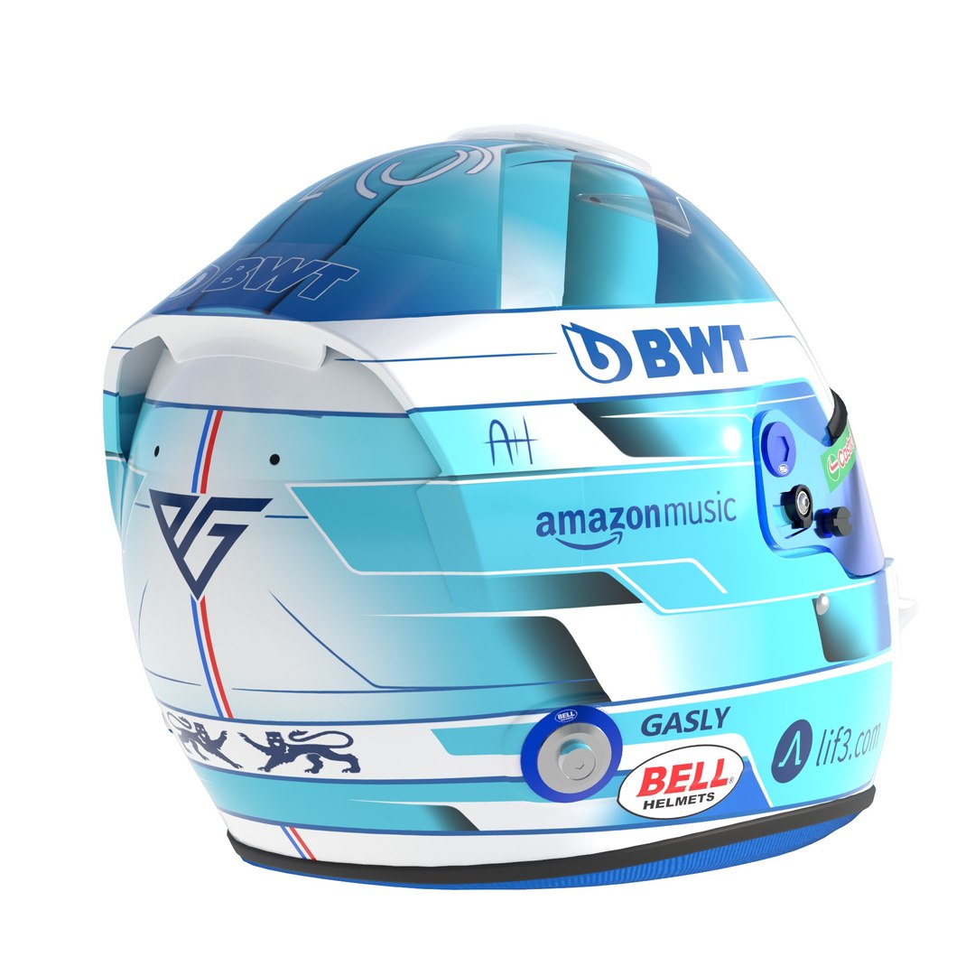 F1 Alpine Team Helmets 3D Model - TurboSquid 2251966