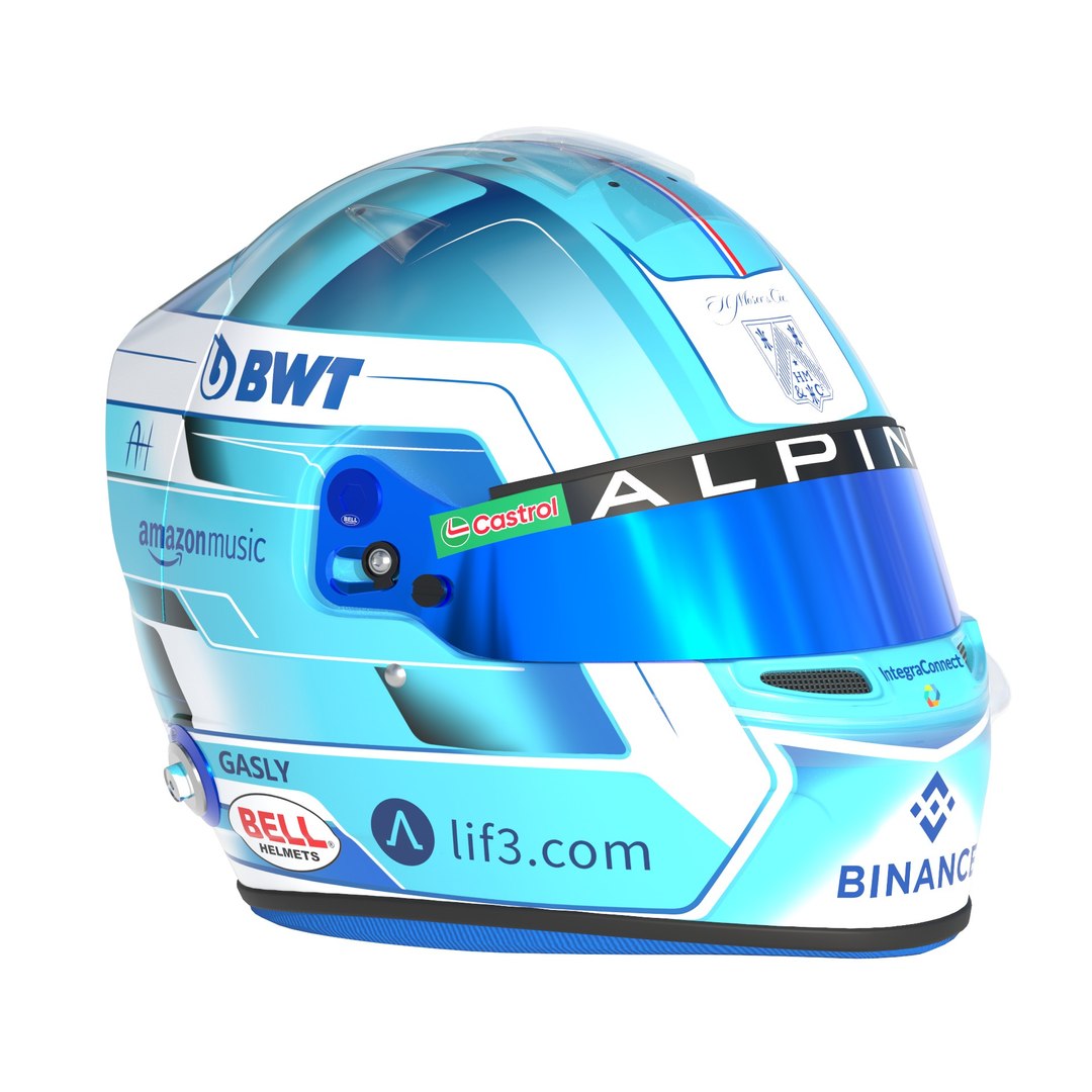 F1 Alpine Team Helmets 3D Model - TurboSquid 2251966