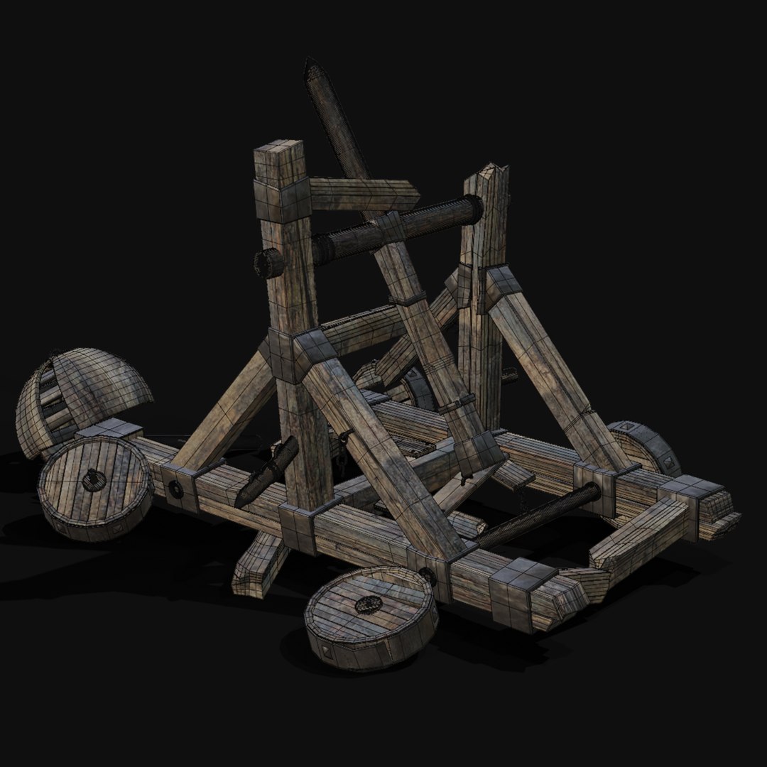 3D DESTROYED SIEGE ENGINE WAR MACHINES BUILDER COLLECTION PACK ...