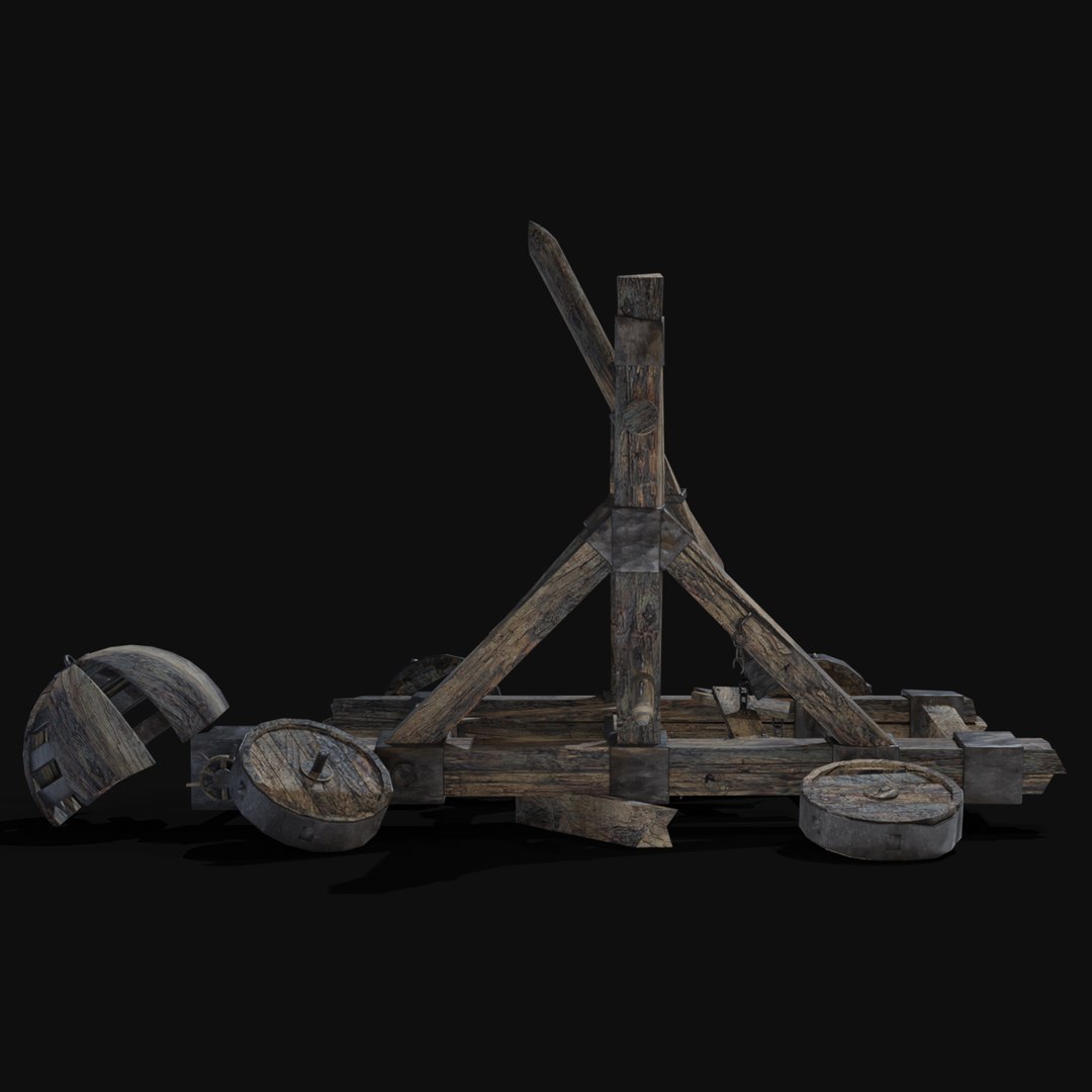 3D DESTROYED SIEGE ENGINE WAR MACHINES BUILDER COLLECTION PACK ...