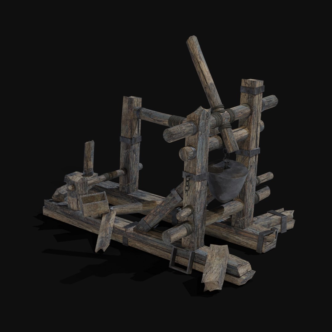 3D DESTROYED SIEGE ENGINE WAR MACHINES BUILDER COLLECTION PACK ...