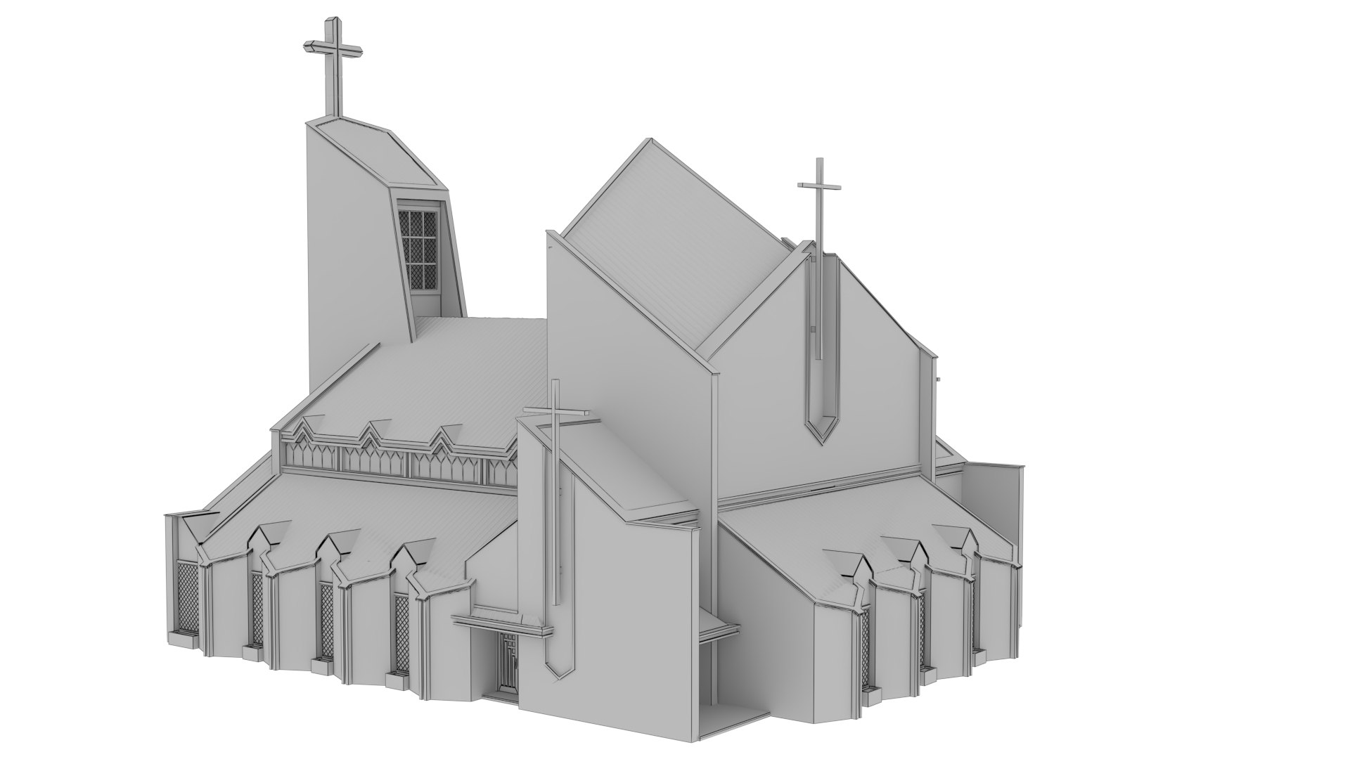 Church 3D Model - TurboSquid 2151300