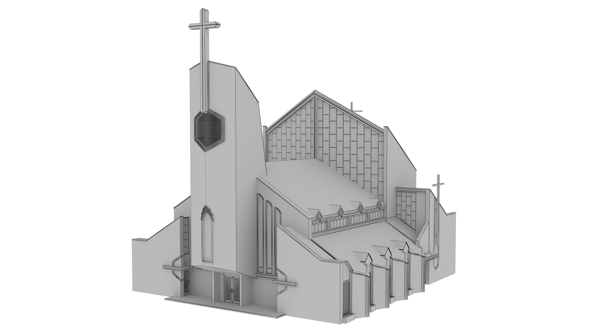 Church 3D Model - TurboSquid 2151300