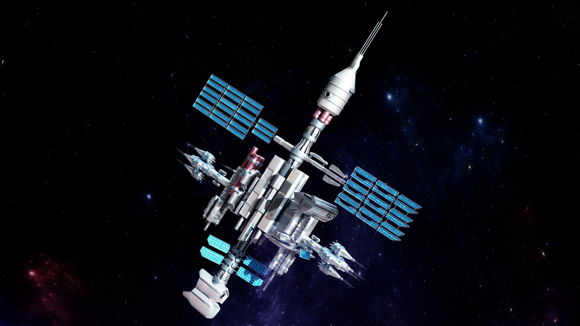 Sci-Fi Orbital Space Station PBR 3D Model - TurboSquid 1995853