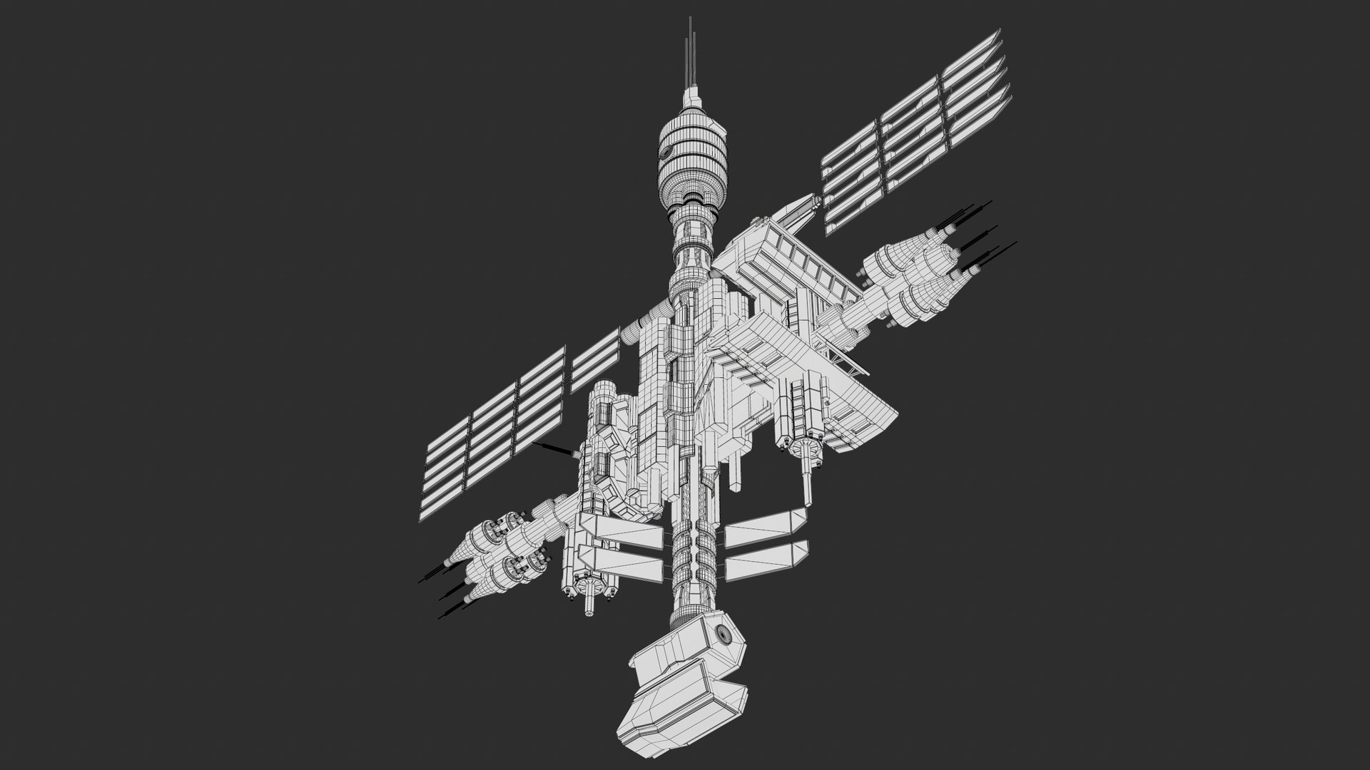 Sci-Fi Orbital Space Station PBR 3D Model - TurboSquid 1995853
