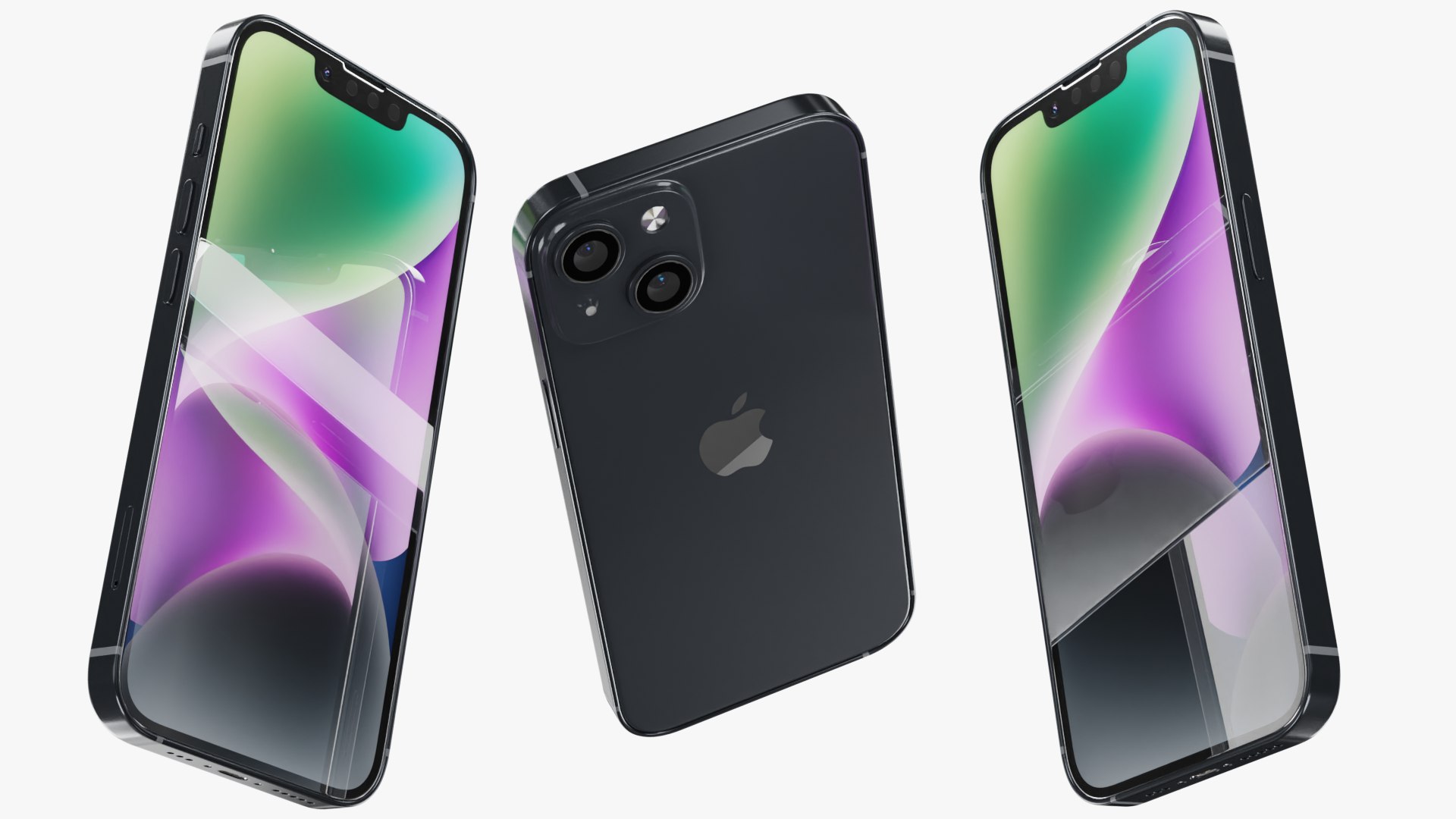 3D IPhone 14 Midnight - TurboSquid 1987380