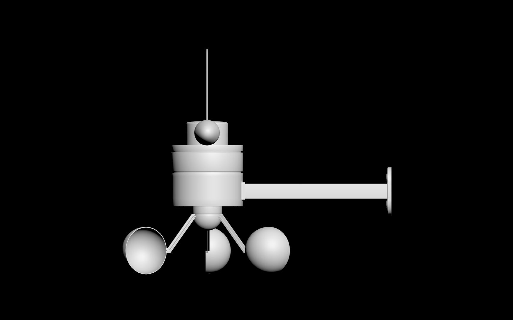 Wind Sensor 3D - TurboSquid 2155694