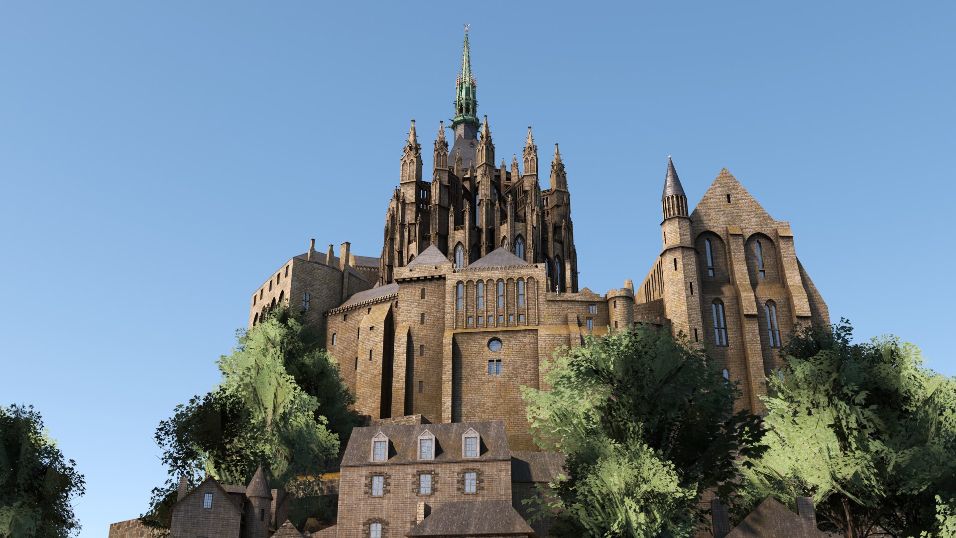 3D Mont Saint Michel model - TurboSquid 1728457