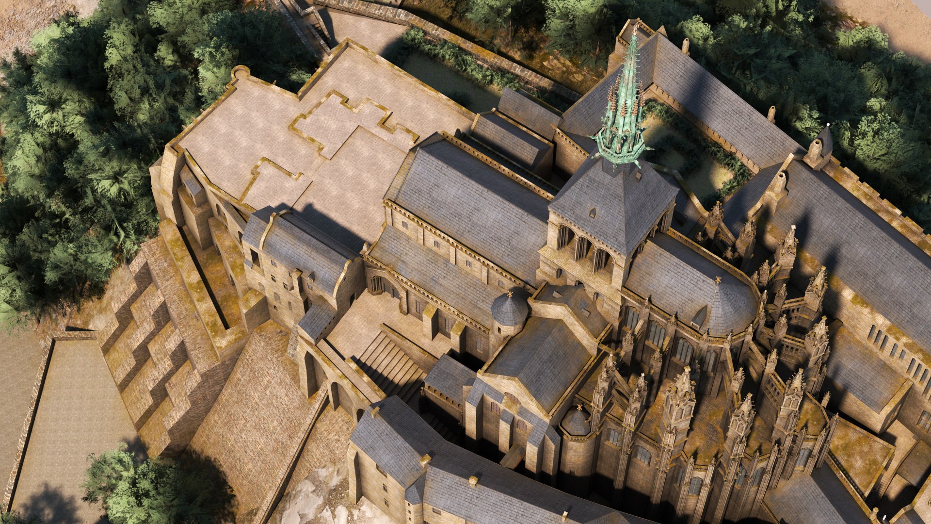 3D Mont Saint Michel model - TurboSquid 1728457