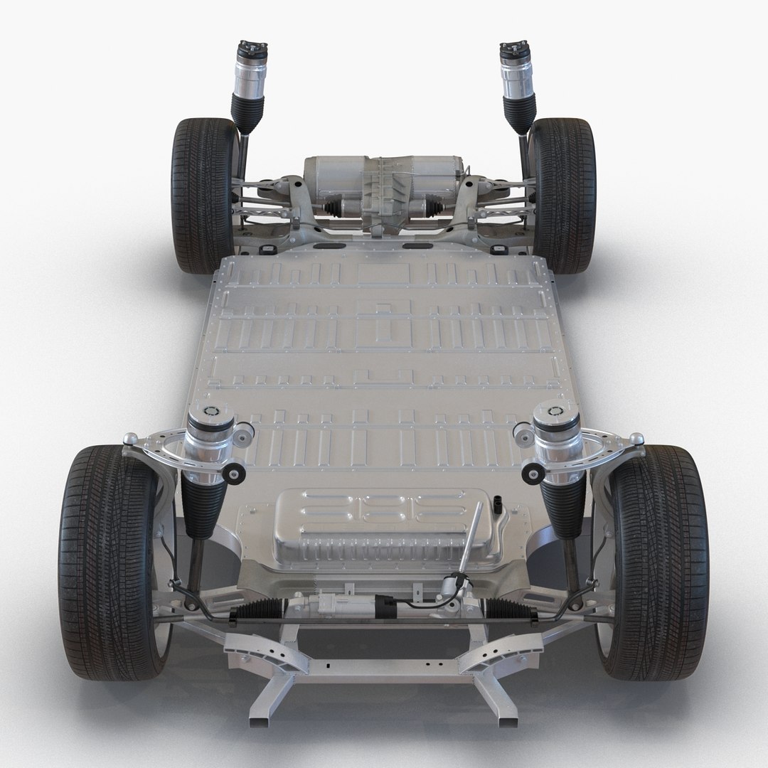 tesla s chassis 2 3d max