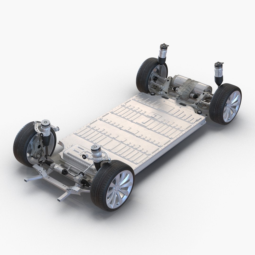 tesla s chassis 2 3d max