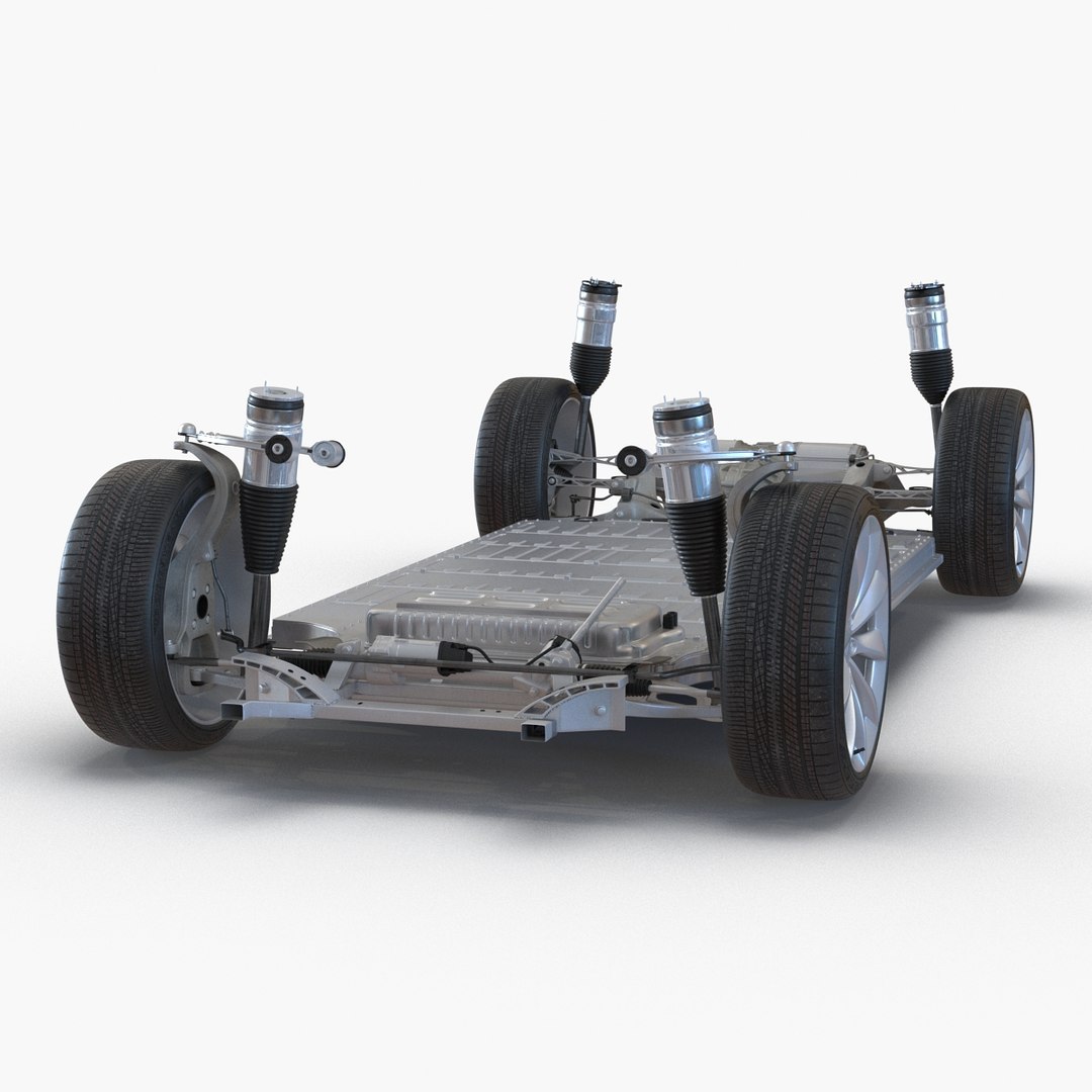 tesla s chassis 2 3d max