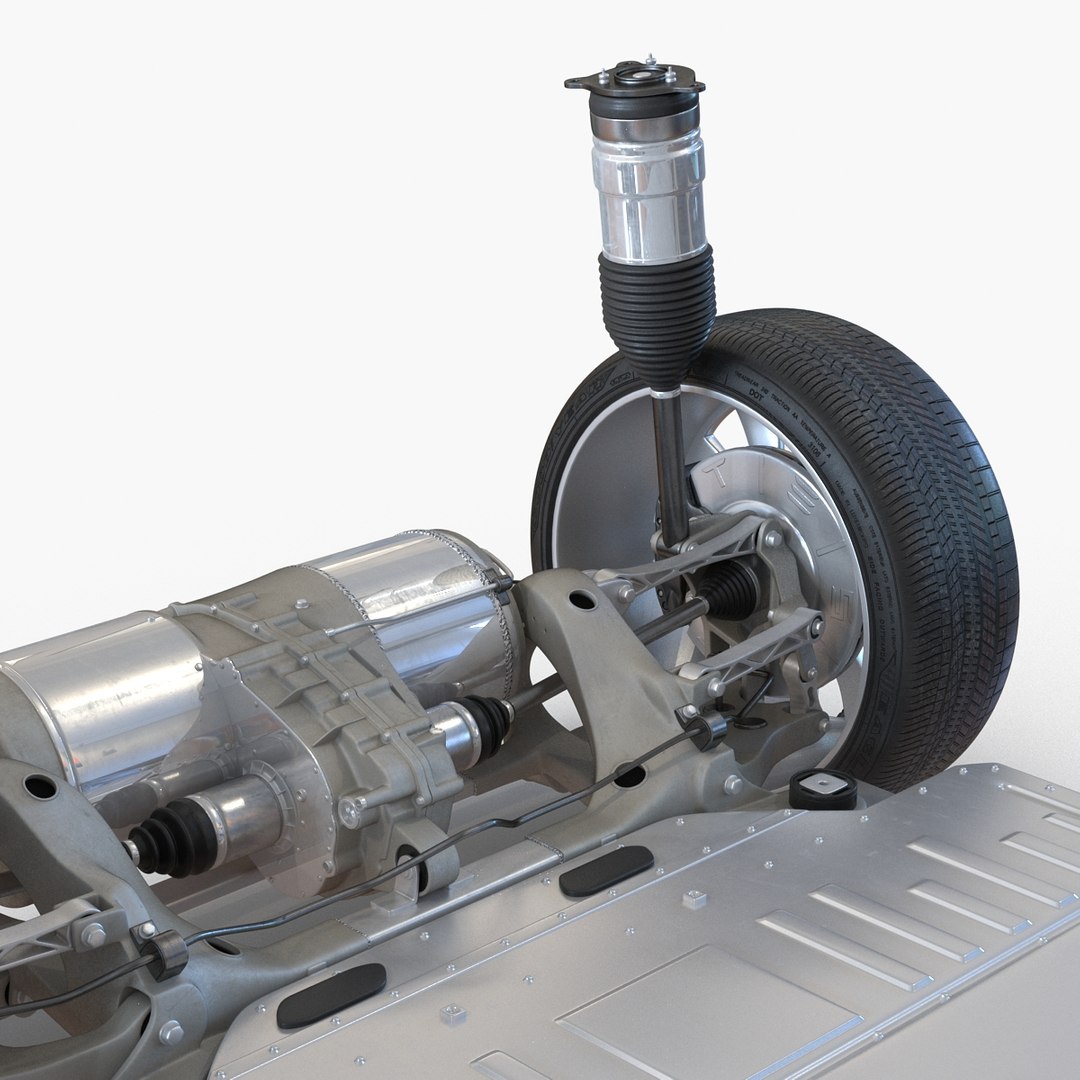 tesla s chassis 2 3d max