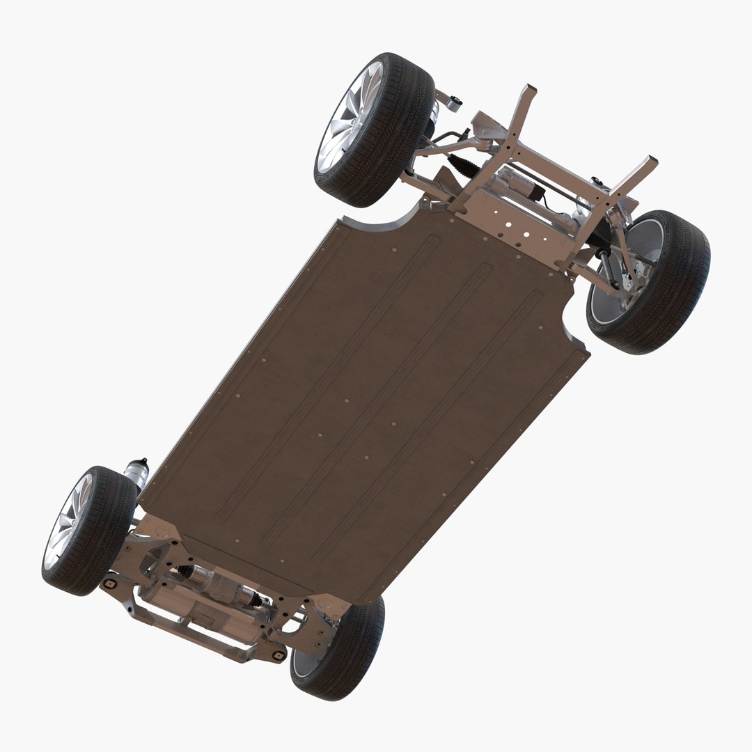 tesla s chassis 2 3d max