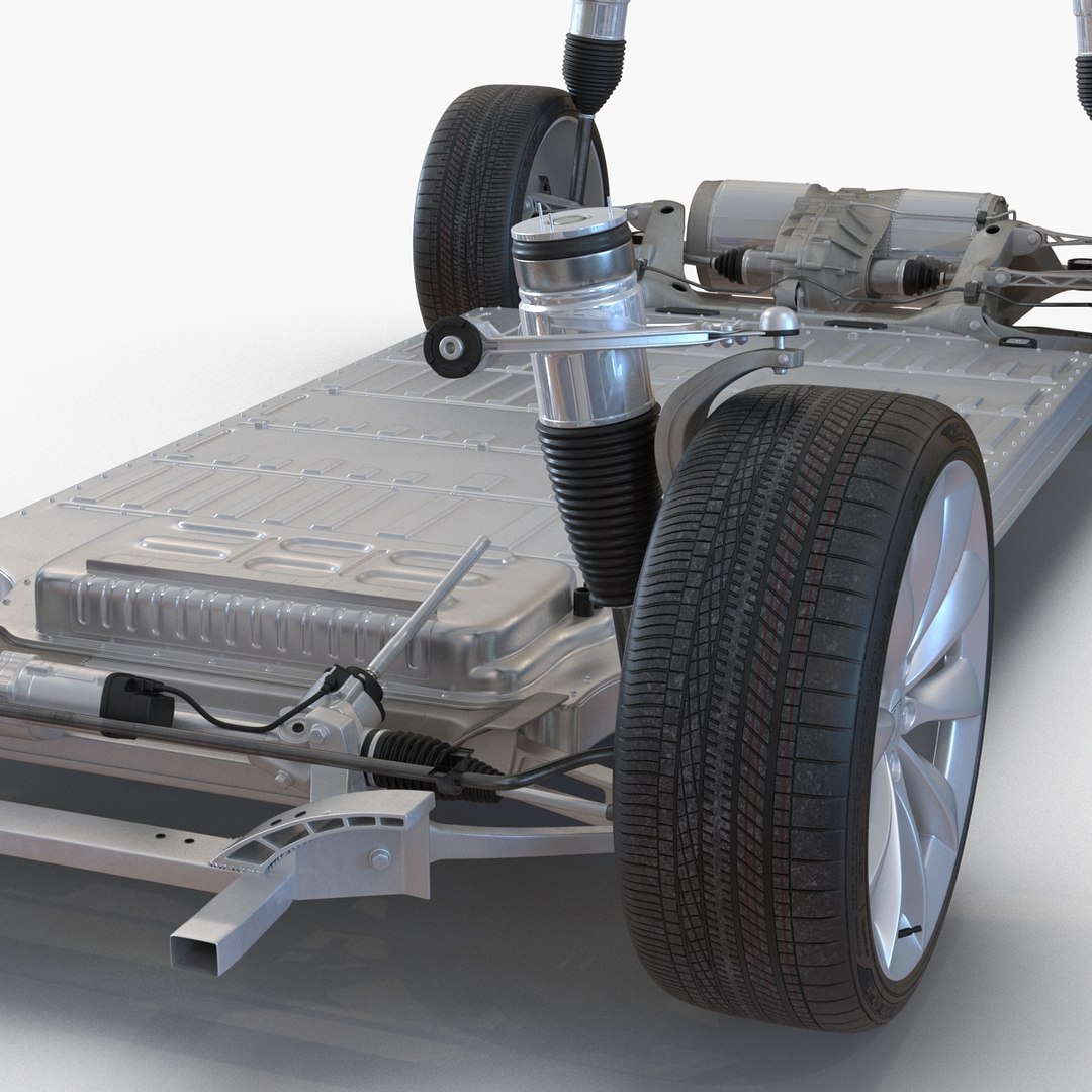 tesla s chassis 2 3d max