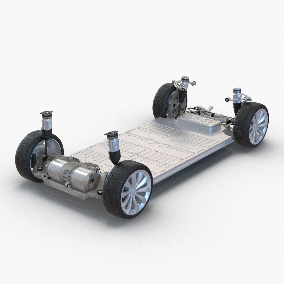 tesla s chassis 2 3d max