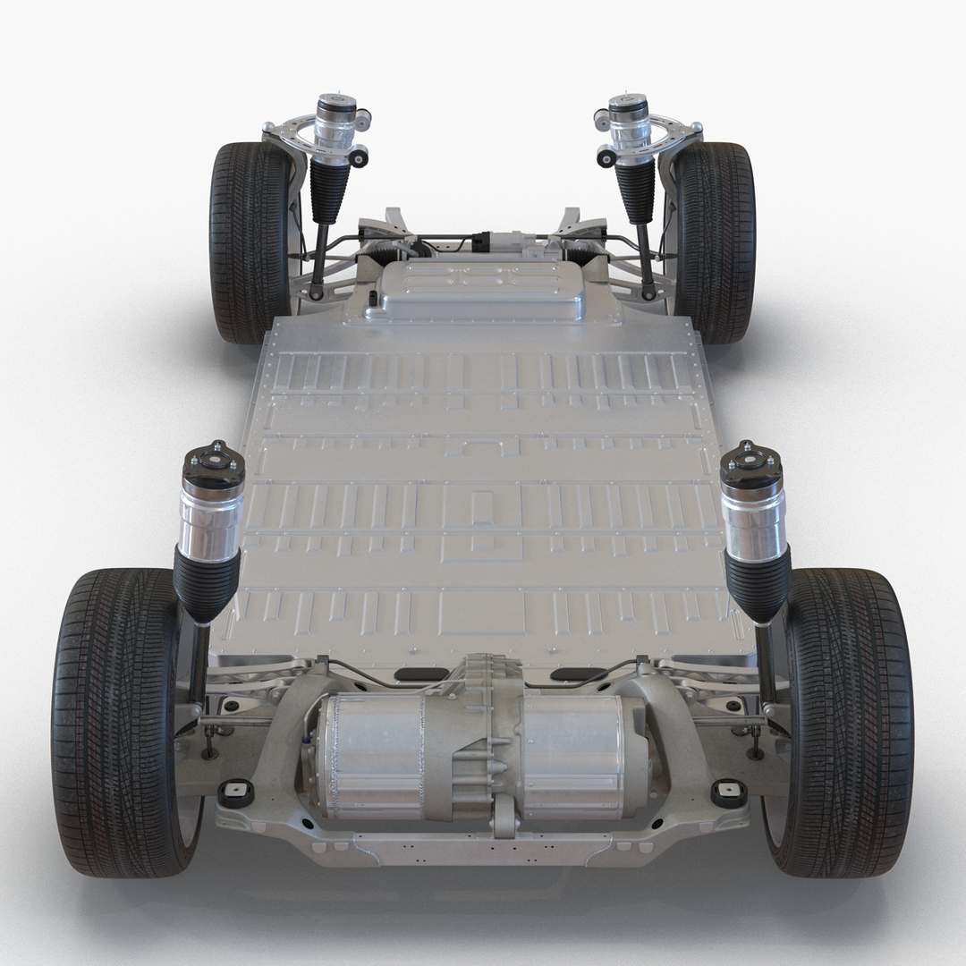tesla s chassis 2 3d max