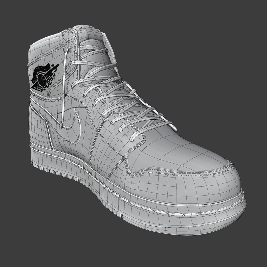 3D Jordan 1s Shoe - TurboSquid 2062763