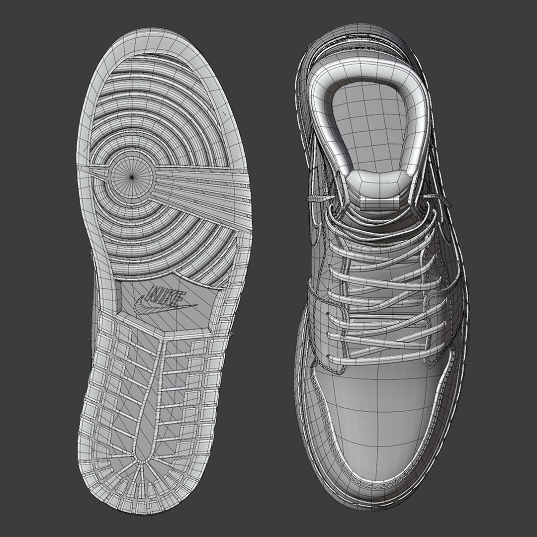 3D Jordan 1s Shoe - TurboSquid 2062763