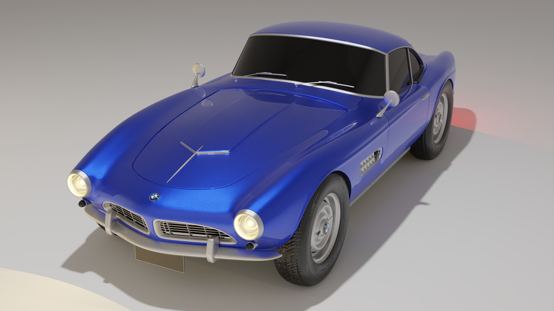 3D BMW 507 blue model - TurboSquid 2150218