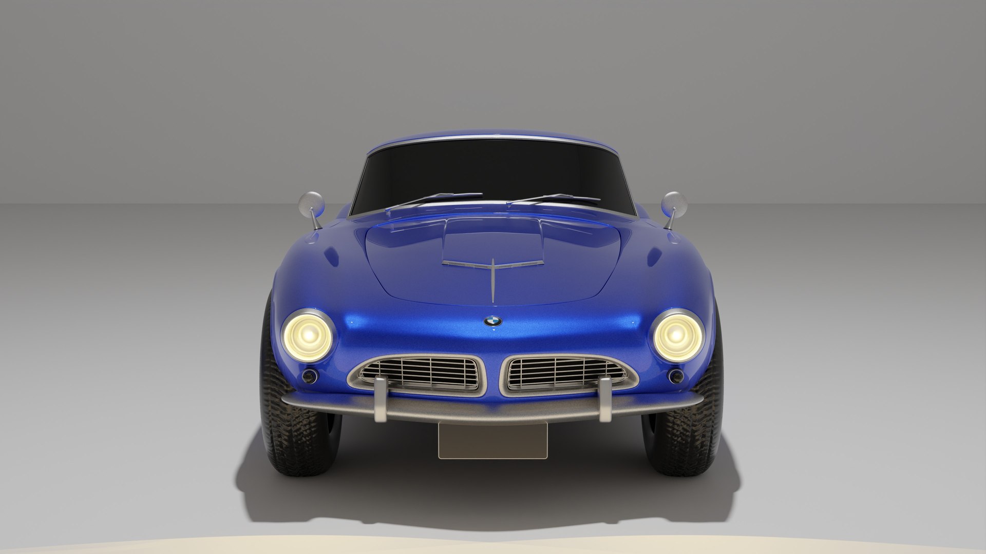 3D BMW 507 blue model - TurboSquid 2150218