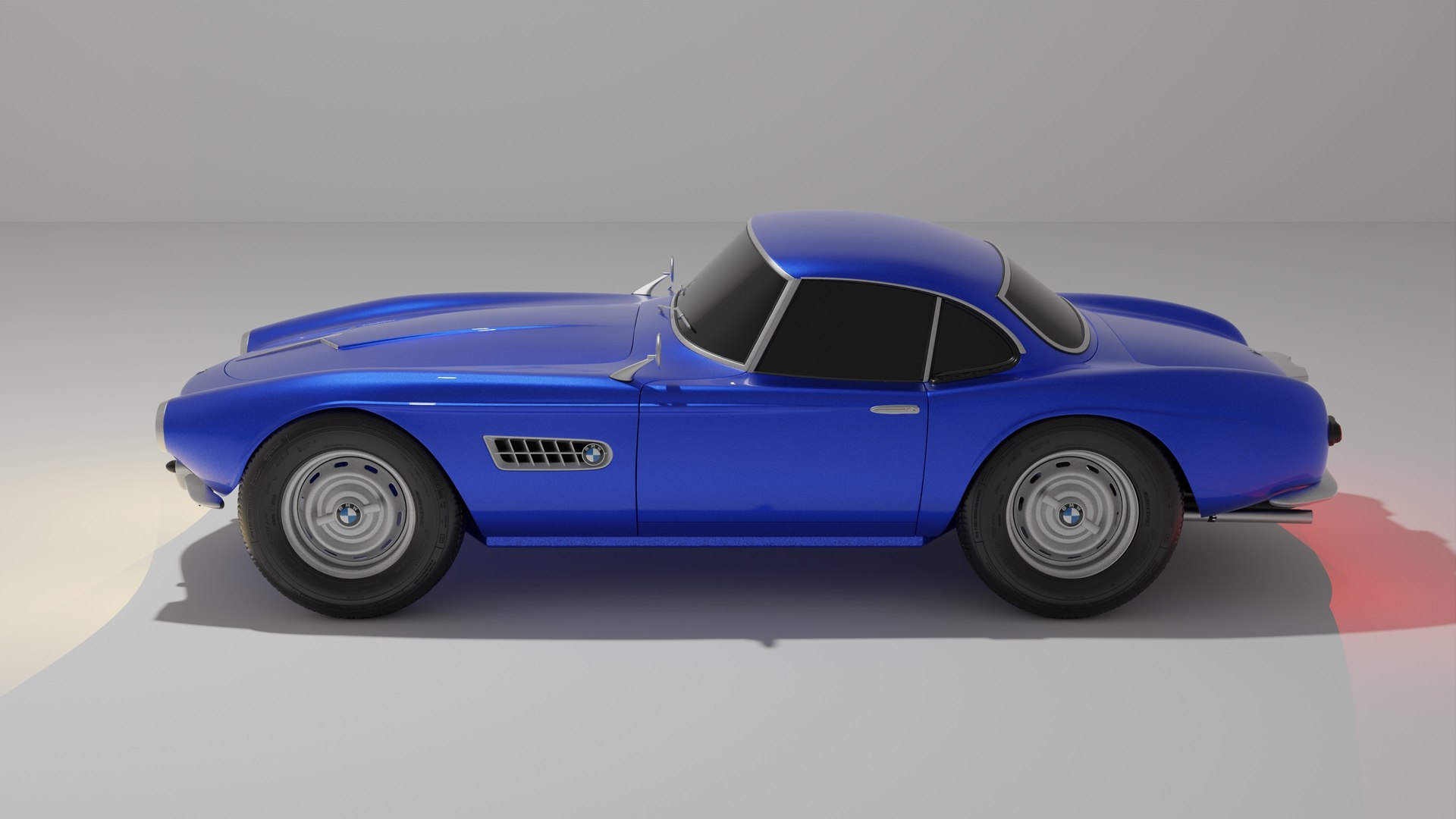 3D BMW 507 blue model - TurboSquid 2150218
