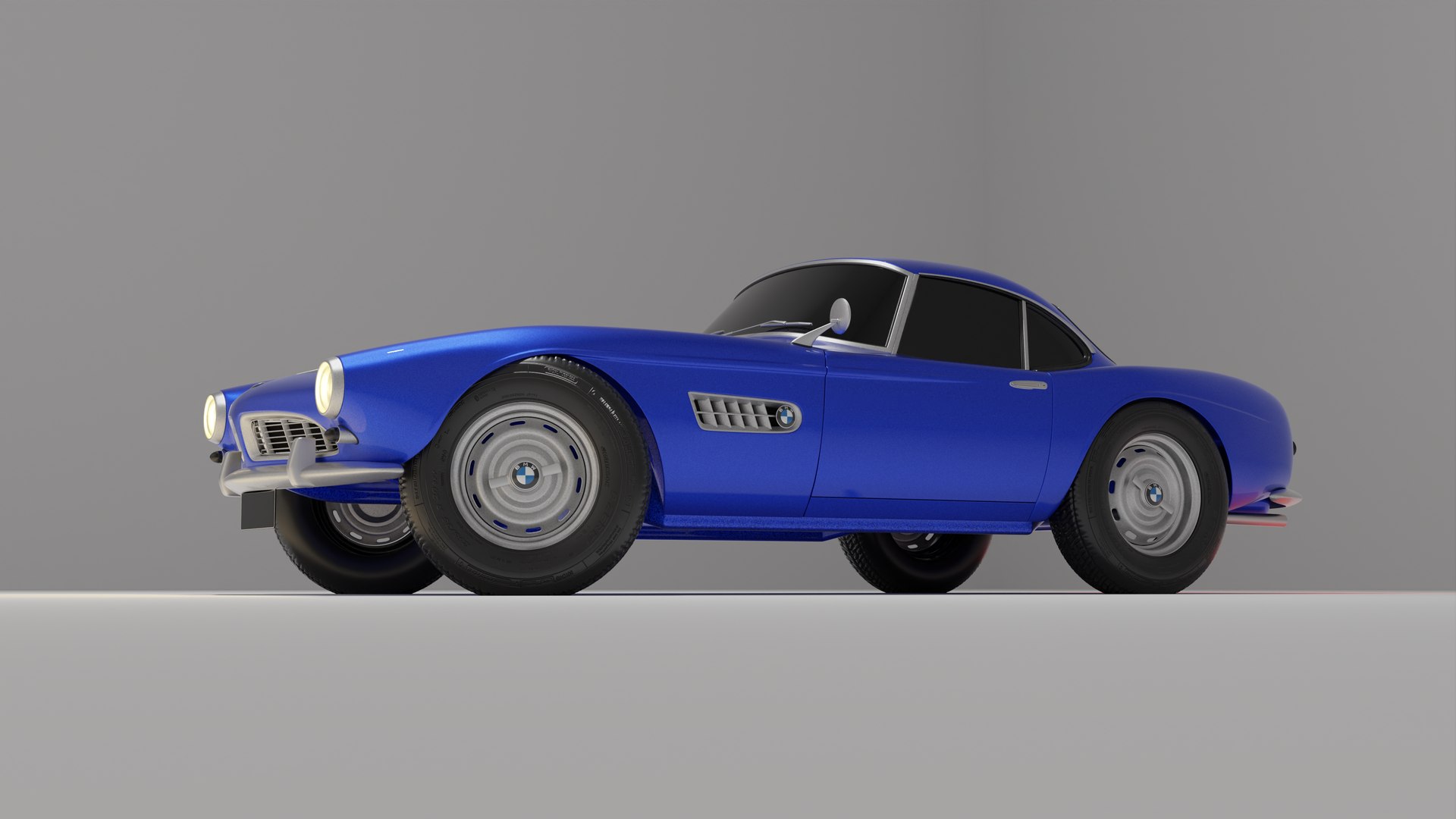 3D BMW 507 blue model - TurboSquid 2150218