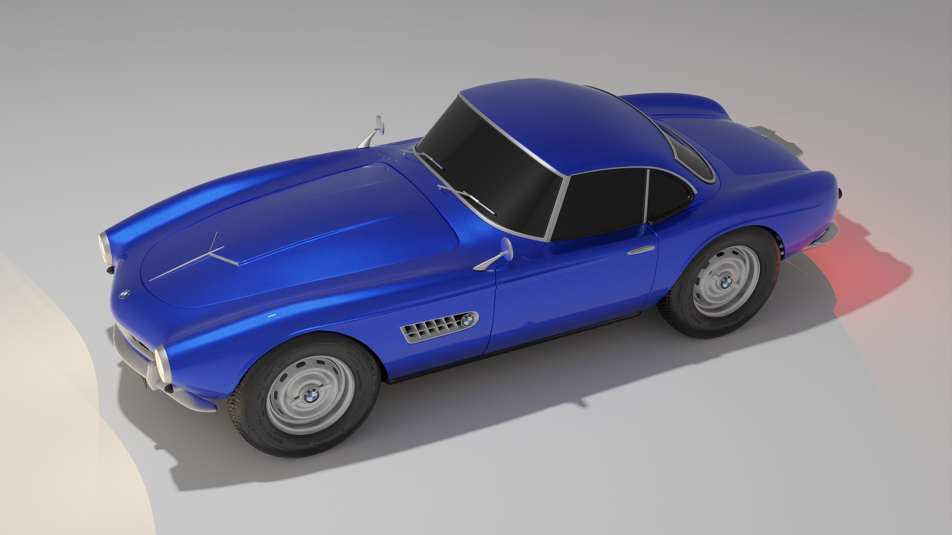 3D BMW 507 blue model - TurboSquid 2150218