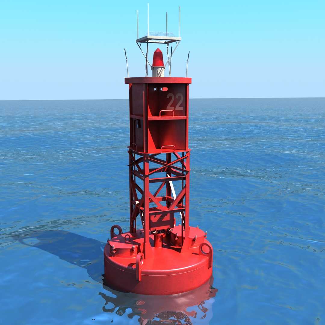 navigational buoy 3d model