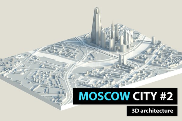 modelo 3d Centro de la ciudad de Moscú Low-poly modelo 3D - TurboSquid ...