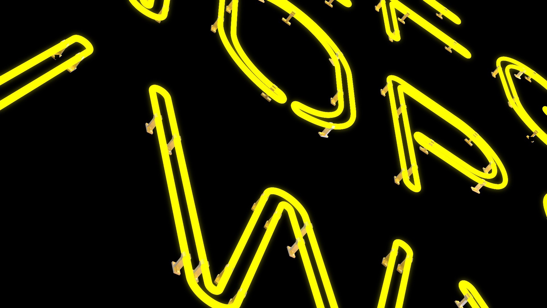 3D Neon Alphabet With Decimal - TurboSquid 1980819