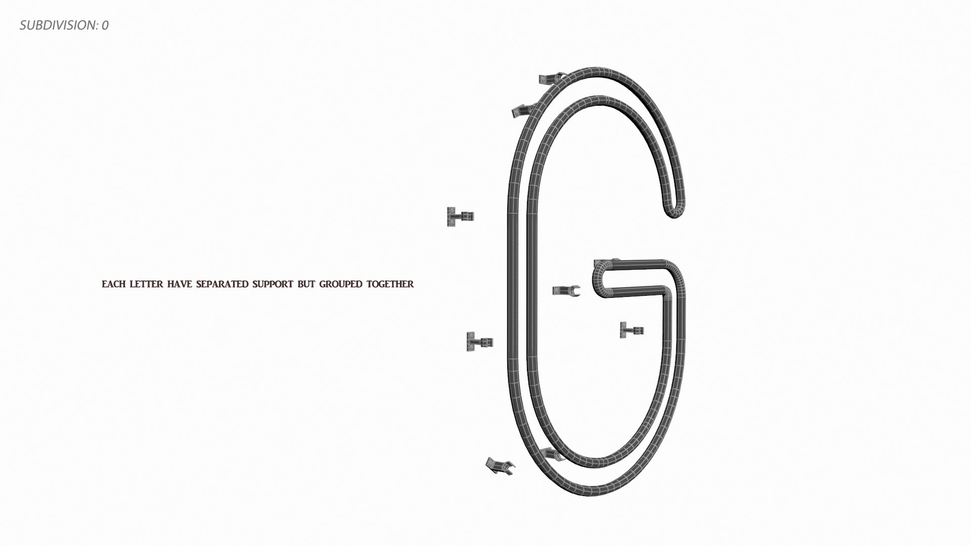 3D Neon Alphabet With Decimal - TurboSquid 1980819