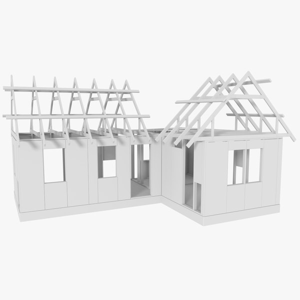 timber frame building construction 3d x