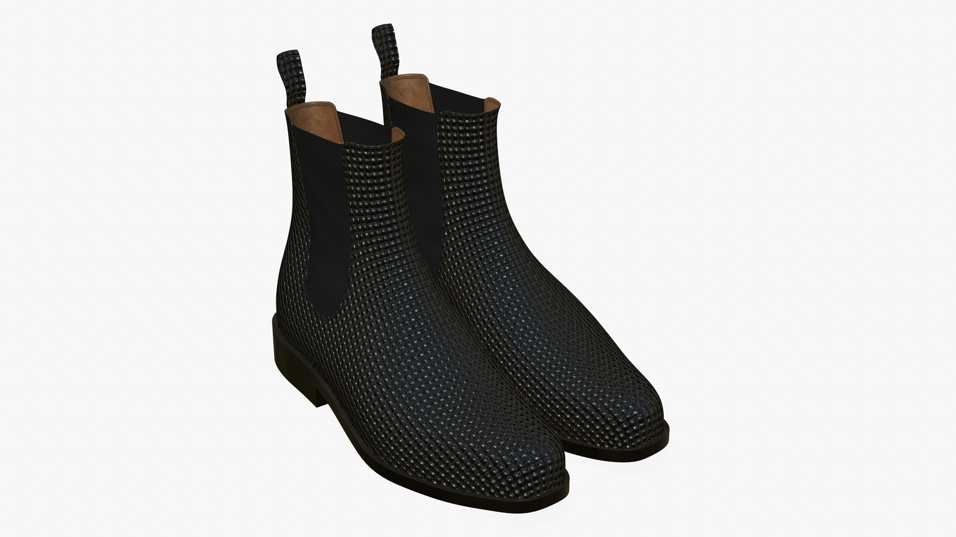 3D Weave Leather Boots Model - TurboSquid 1811825