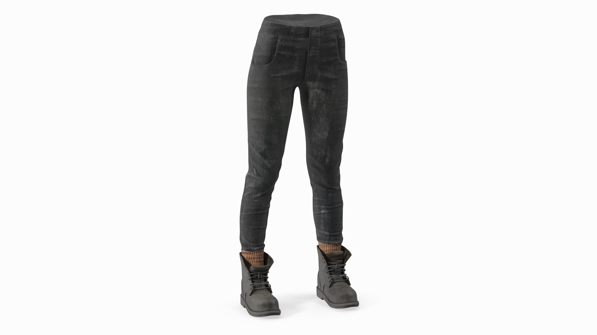 Lower Body In Pants And Boots Model - TurboSquid 2259028