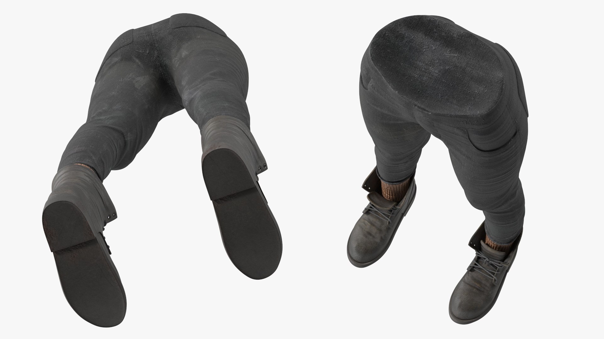 Lower Body In Pants And Boots Model - TurboSquid 2259028