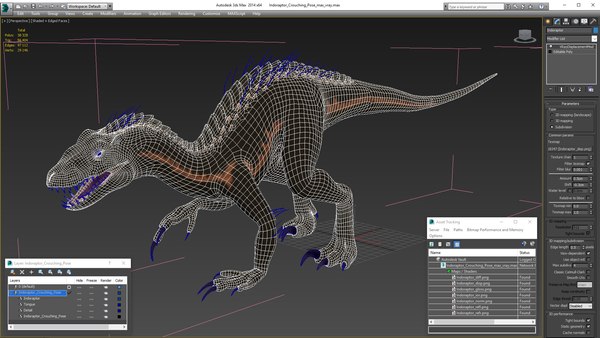 3D Indoraptor Crouching Pose model - TurboSquid 1884903