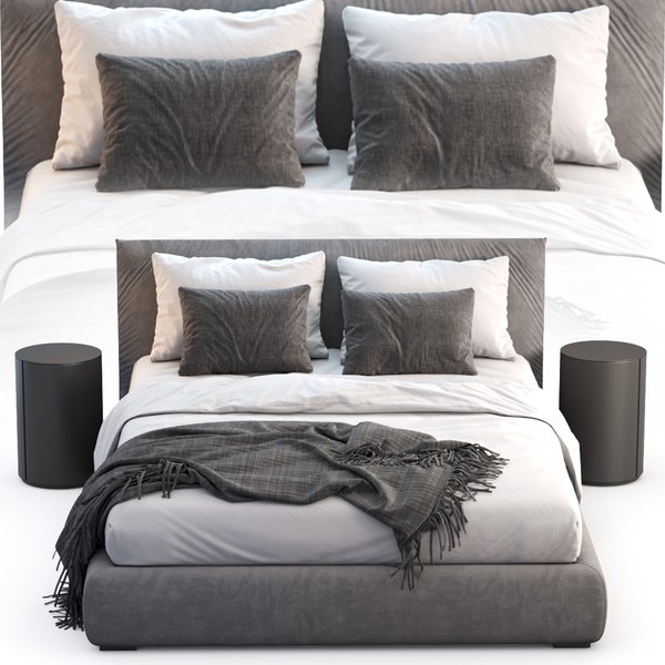 modelo 3d Cama Meridiani Scott - TurboSquid 1568819