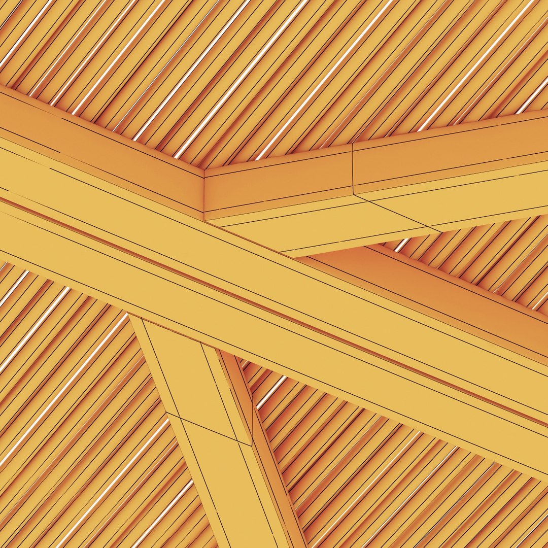 Ceiling diagonal branch straight n1 3D model - TurboSquid 1791755