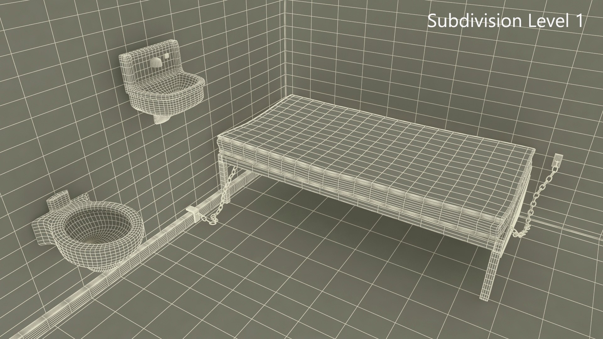 3D Prisoner In Jail Cell - TurboSquid 2368188