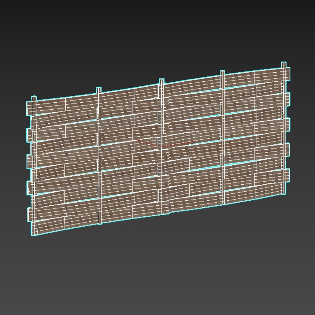 Wooden fence 3D model - TurboSquid 1810105