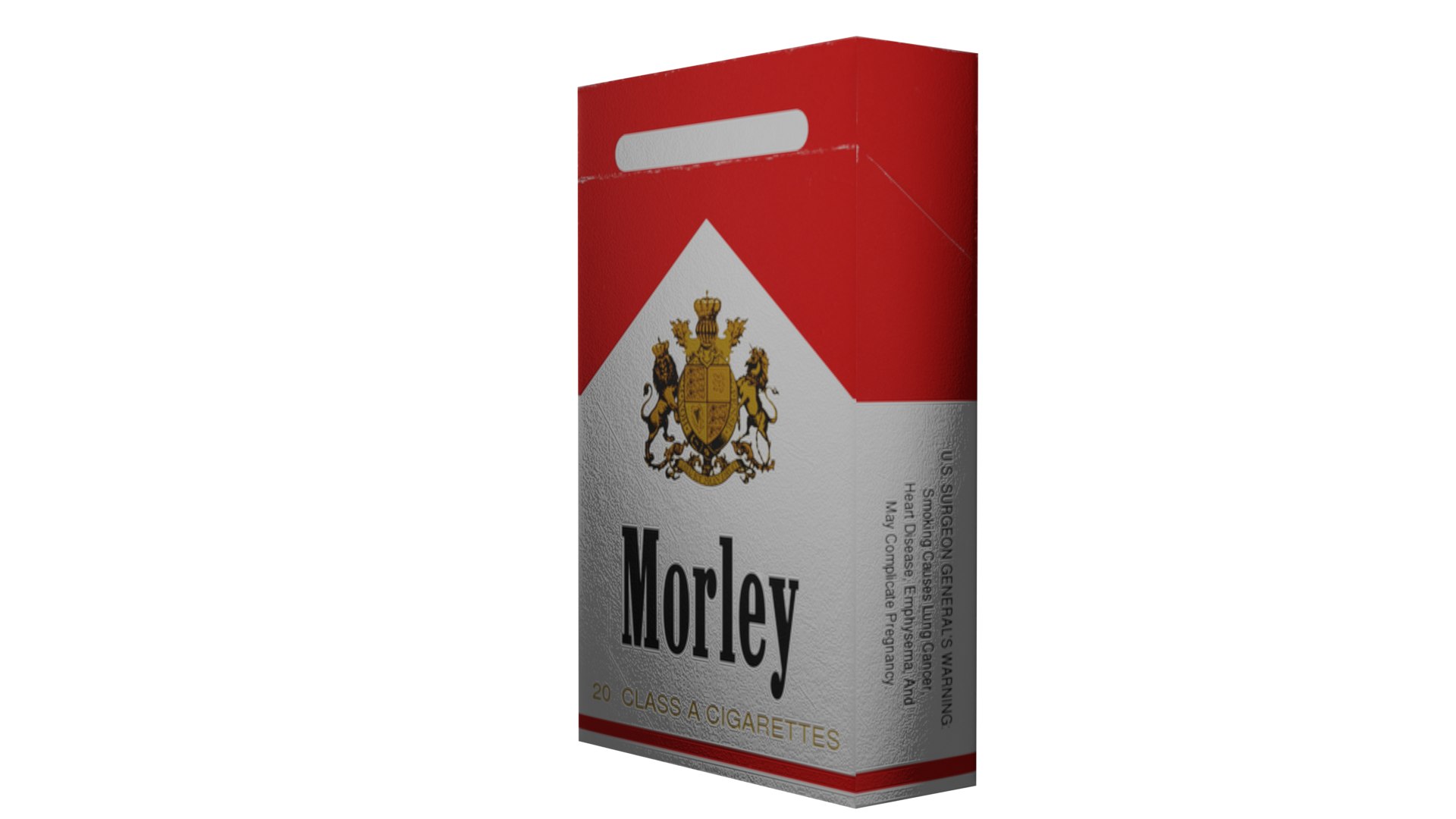 Free 3D Morley Cigarettes Pack Model - TurboSquid 1981546