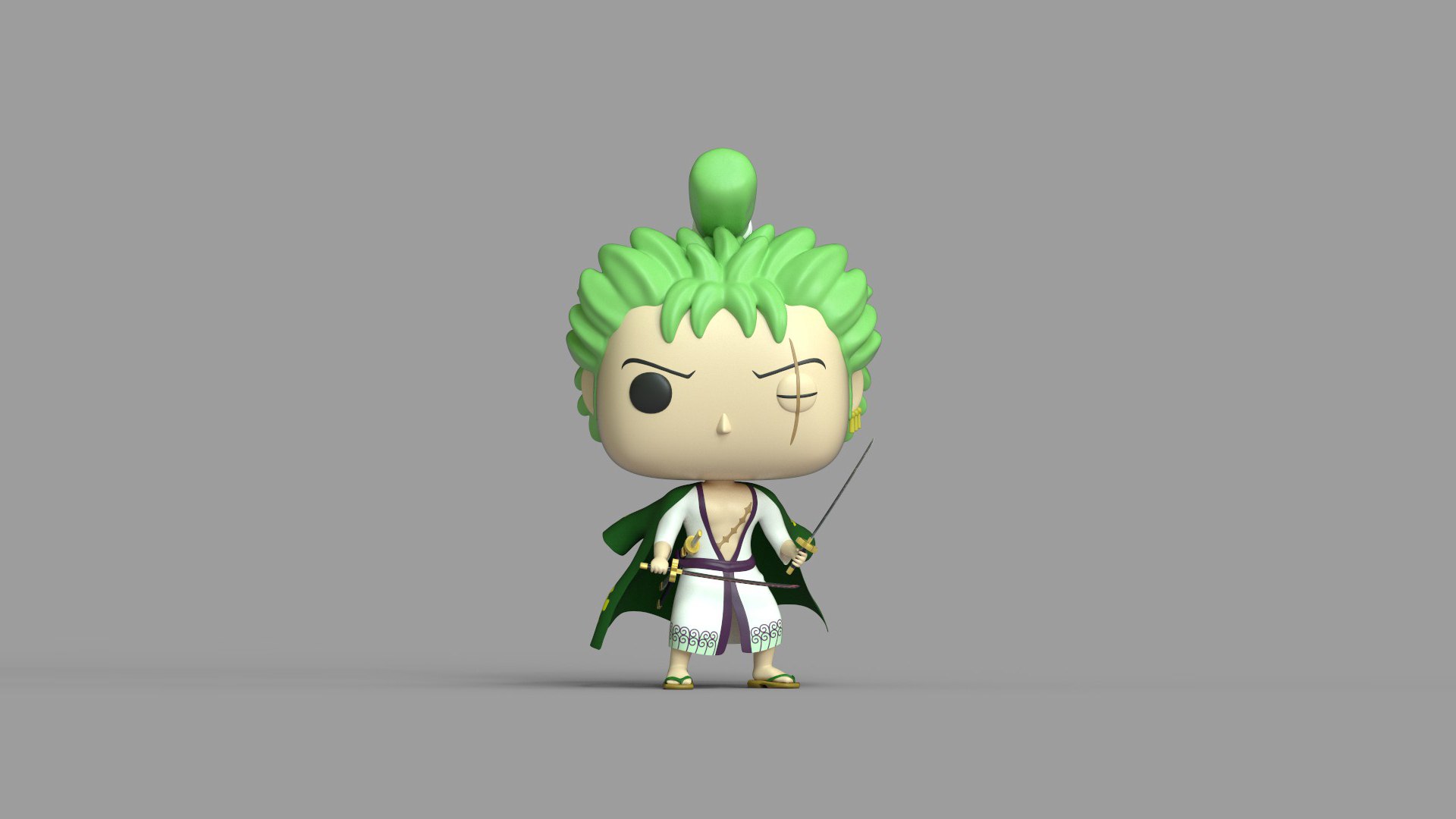 3D ZoroJuro Funko Pop Style - TurboSquid 2311238
