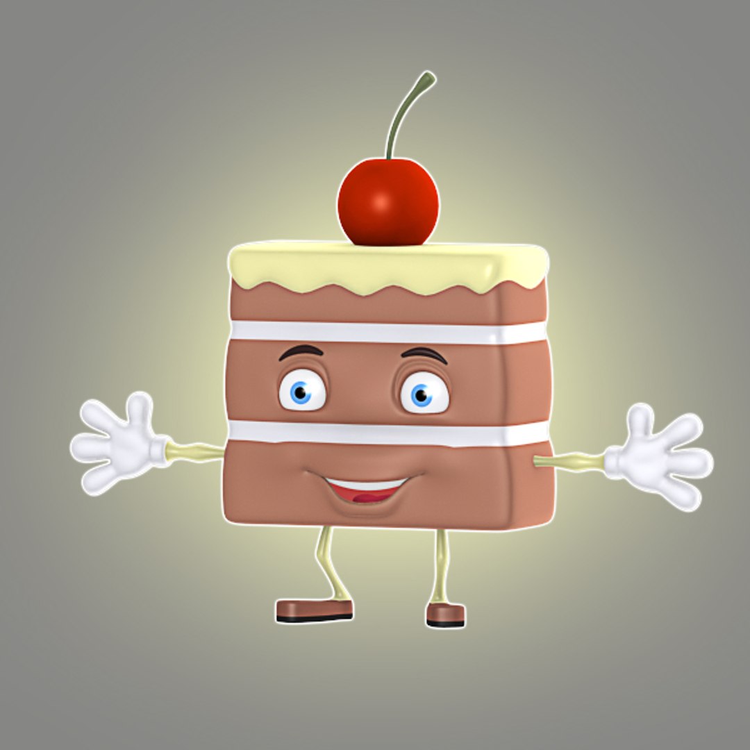 3d Cartoon Cake Model