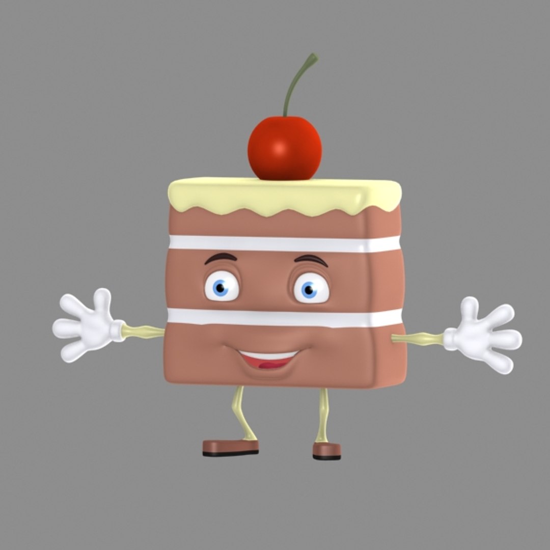 3d Cartoon Cake Model