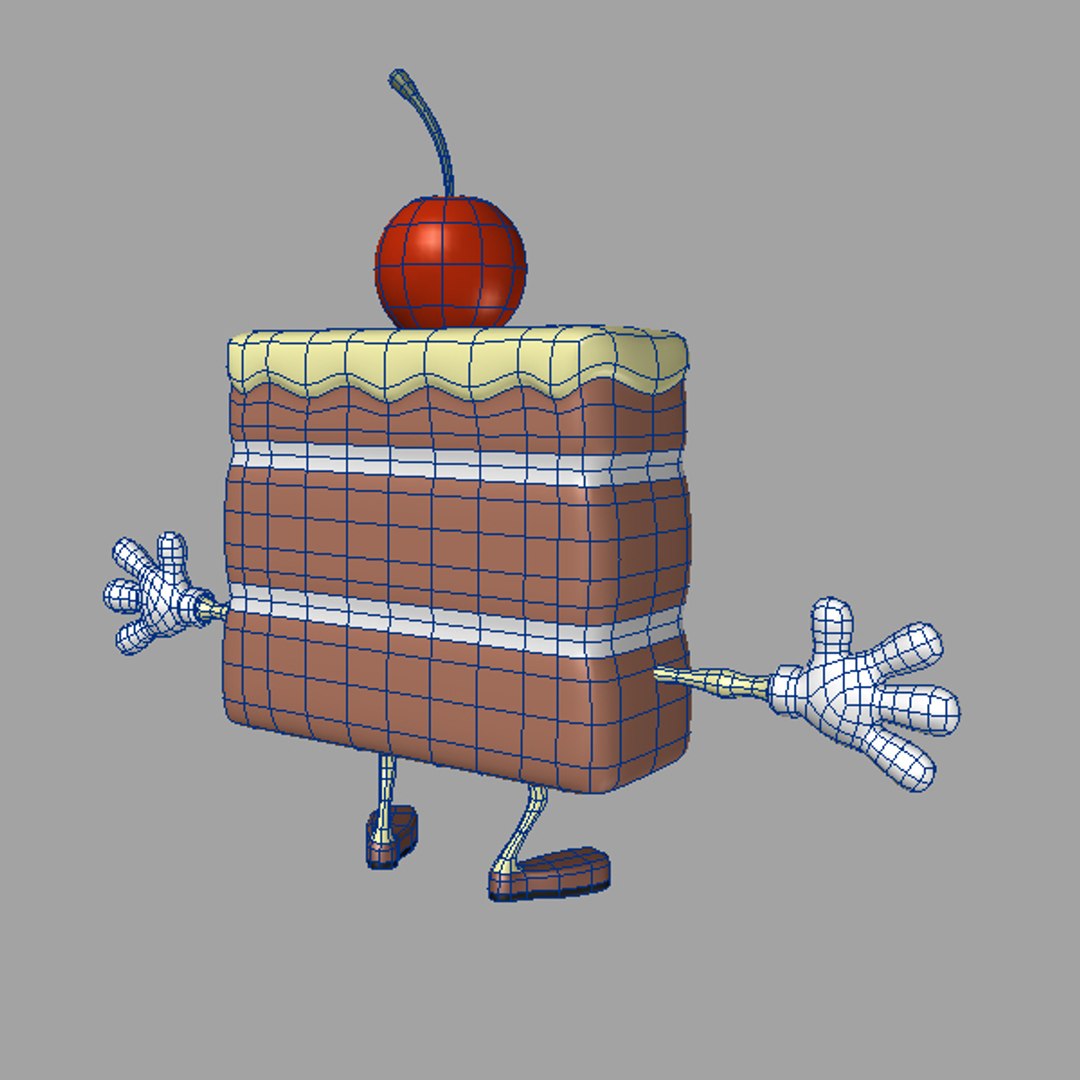 3d Cartoon Cake Model