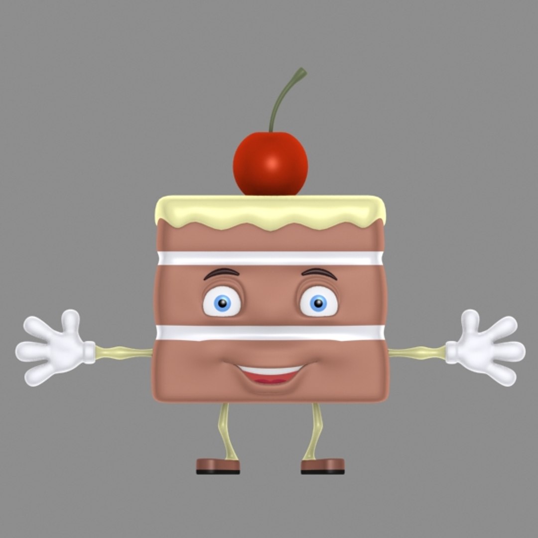 3d Cartoon Cake Model