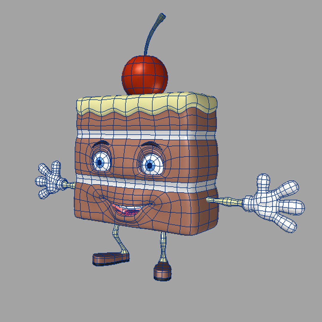 3d Cartoon Cake Model