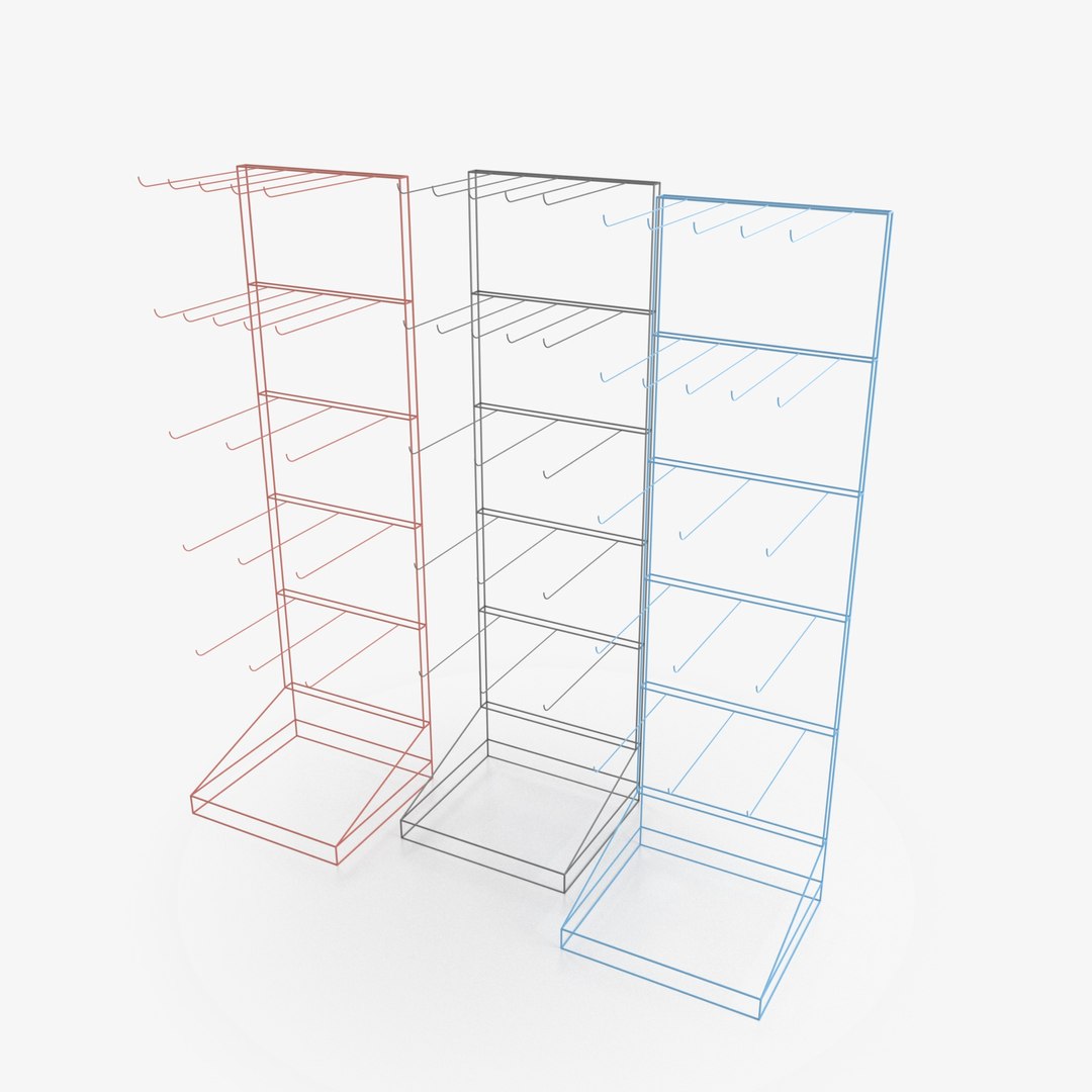 Display Rack Model - TurboSquid 1361645